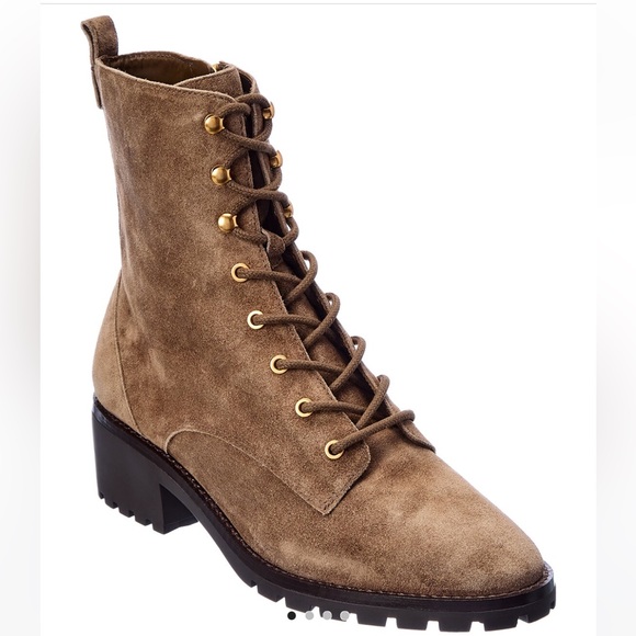 Tory Burch | Shoes | Tory Burch Combat Lug Sole Boot In Natural Suede ...